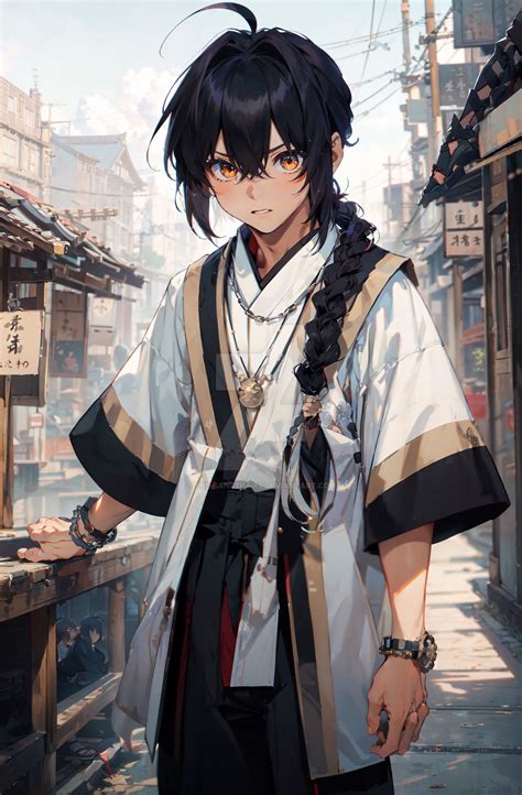 [ai Art] Yamato Takeru Fate Samurai Remnants By The Sanctuaire On