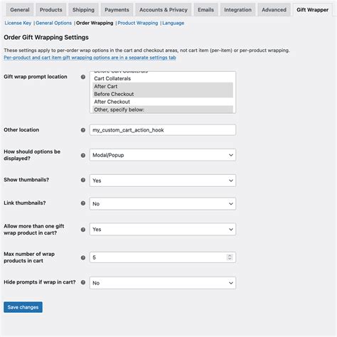 Documentation Gift Wrapper Plus For WooCommerce