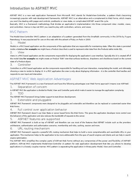 Mvc Questions And Answers Pdf Modelviewcontroller Software