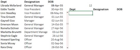 Scrolling List In Excel Goodly