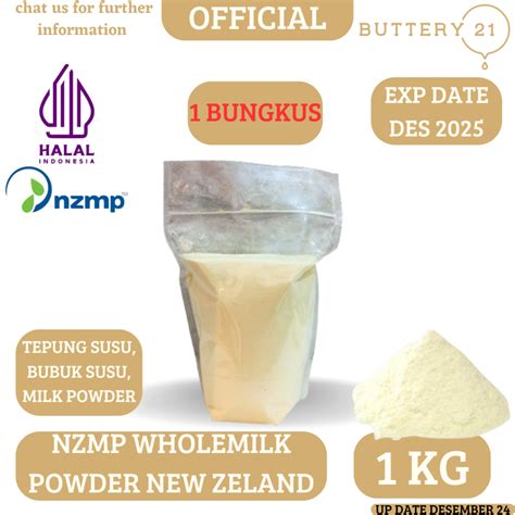 Jual Nzmp Wholemilk Powder 1 Kg Susu Bubuk Full Cream Tepung Susu Bubuk Susu New Zeland Milk