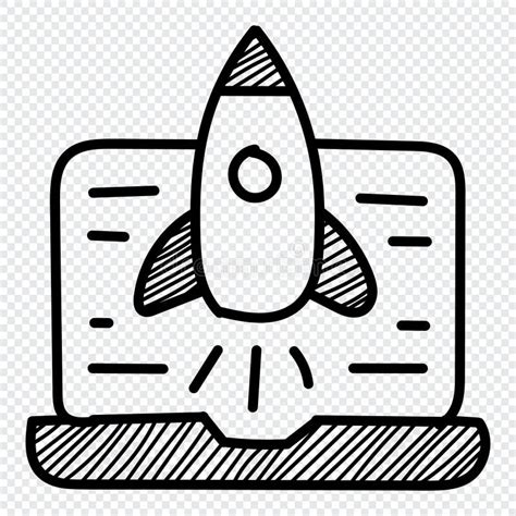 Seo Icon Digital Marketing Concept Seo Doodle Hand Drawn Icon Stock