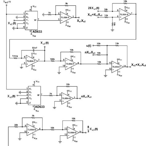Electronic Implementation Of The Master Lorenz Circuit Download Scientific Diagram