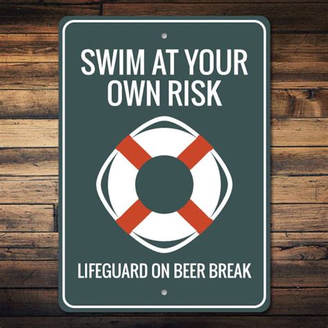 Lifeguard Signs Etsy