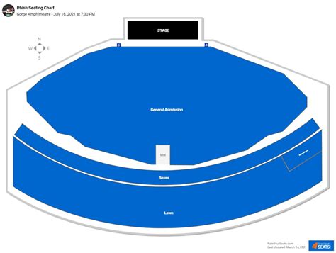 The Gorge Amphitheatre Seating Chart