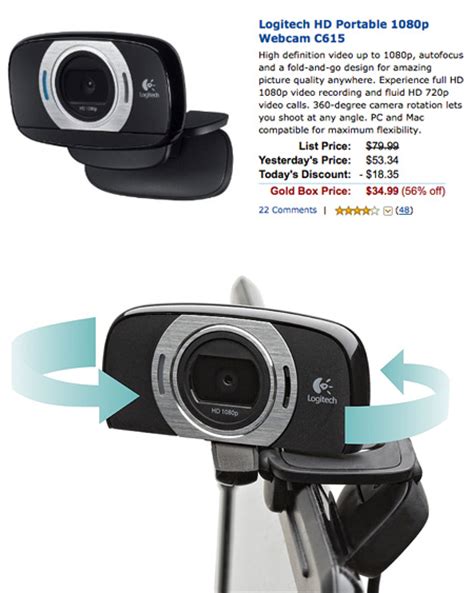 Logitech HD Portable P Webcam C Has Autofocus Gets Blown Out TechEBlog