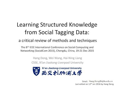 pdf learning structured knowledge from social tagging data › ~hang