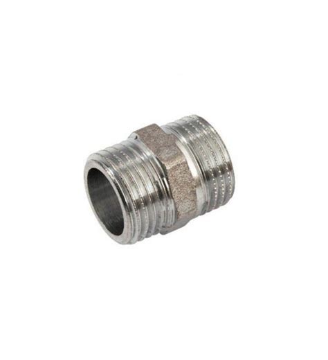 Nipplo Doppio Mm Cromato Lucido 38” X 38 Leroy Merlin