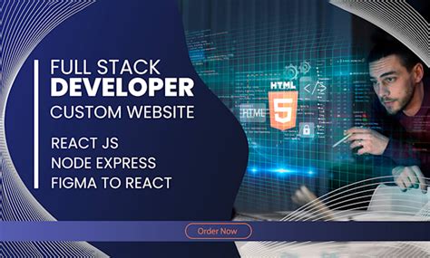 develop a modern and responsive react js node js and next js website by