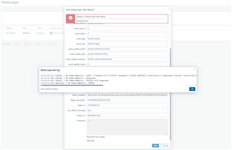 Alert Integration Error Zabbix 70 Zabbix Forums