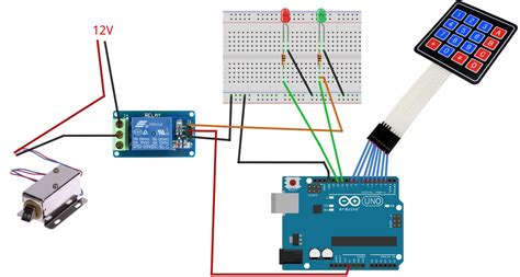 Keypad Controlled Door Locking System Using Arduino Visuino Visual Development For Arduino