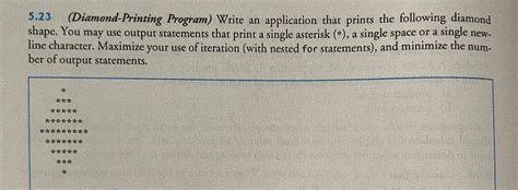 Solved In C Write An Application That Prints The Following
