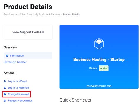 cpanel password reset for your hosting account network dynamics