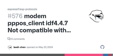 modem pppos client idf4 4 7 not compatible with smart config process
