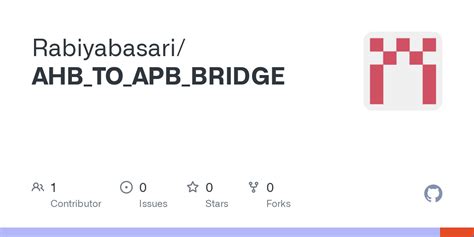github rabiyabasari ahb to apb bridge