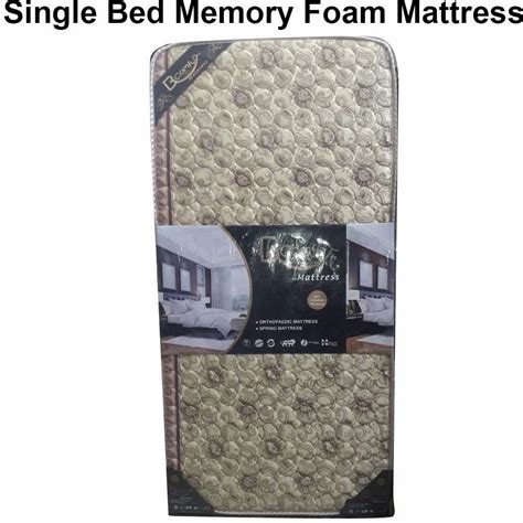 Single Bed Memory Foam Mattress 40 Kgm3 Thickness 5 Inches At