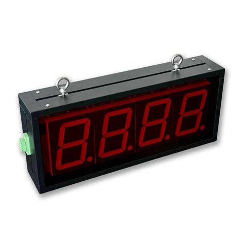 led digit display modbus rtu ascii tcp 5 inch 4 digit dual sided seven