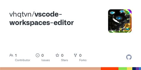 GitHub Vhqtvn Vscode Workspace Editor