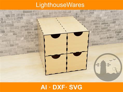 Kallax Insert Shelf Organizer Laser Cut File Kallax Ikea Shelf Organizer Different