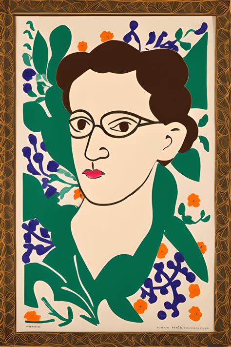 Henri Matisse Paper Cut Portrait Poster · Creative Fabrica