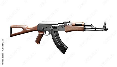 Ak 47 Png Аssault Rifle Ak 47 Isolated Png Assault Machine Gun Png Semi