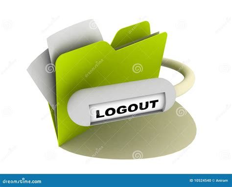 Logout Button Stock Illustration Illustration Of Security 10524540