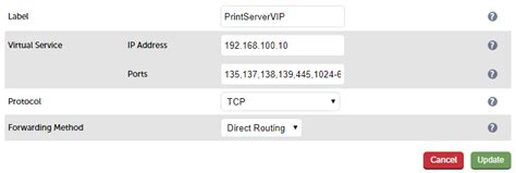 Load Balancing Microsoft Print Server