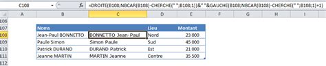tutoriels excel 2007 à 2013 inverser un texte d une cellule