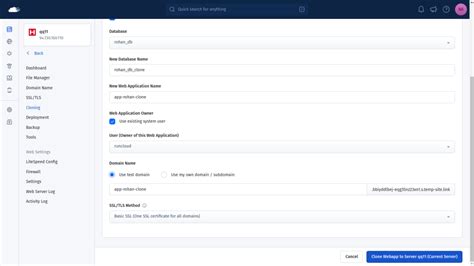 How To Clone A Website On Runcloud Runcloud Docs