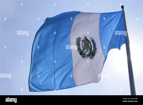 Flag Of Guatemala Declared A National Symbol On August 17 1871 Stock