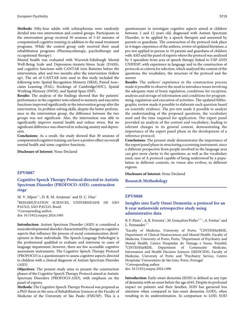 pdf cognitive speech therapy protocol directed to autistic spectrum
