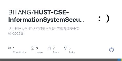 Hust Cse Informationsystemsecurityexperiments 2022lab3 Web安全reportpdf At Main · Biiianghust