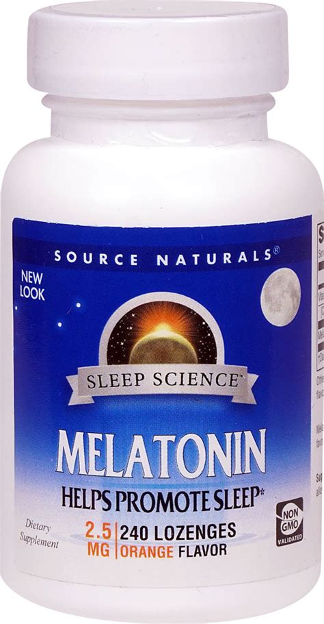 Source Naturals Melatonin Lozenges Orange 25 Mg 240 Lozenges