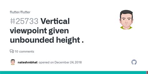 vertical viewpoint given unbounded height · issue 25733 · flutter