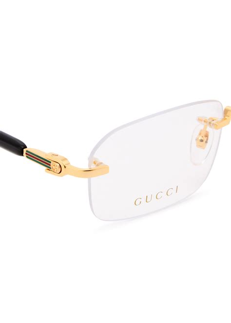 Gucci Rimless Rectangle Frame Optical Glasses Harvey Nichols