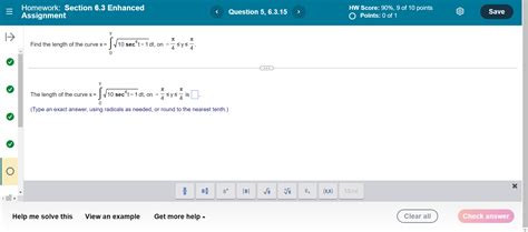 Solved Find The Length Of The Curve X Y Sec T Dt On Chegg