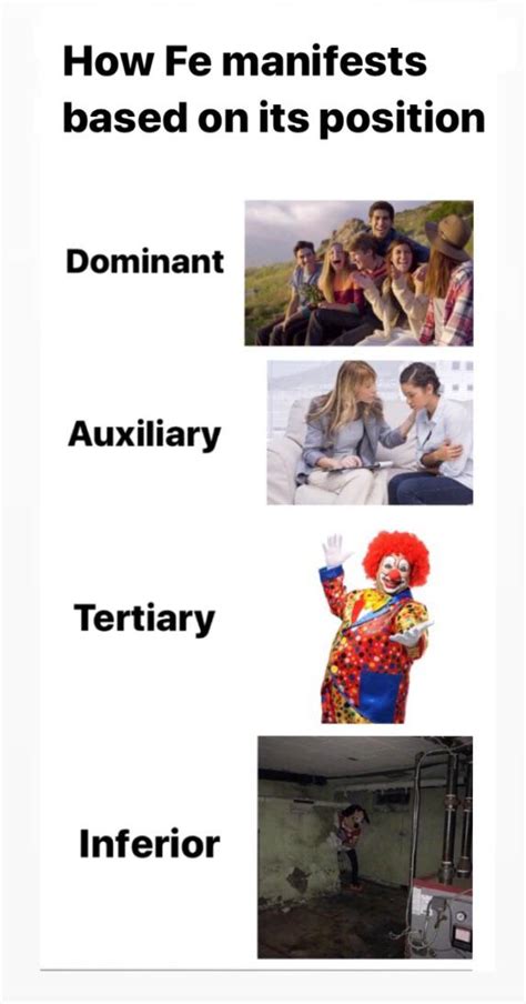 How The Cognitive Functions Appear In Each Position R Mbti