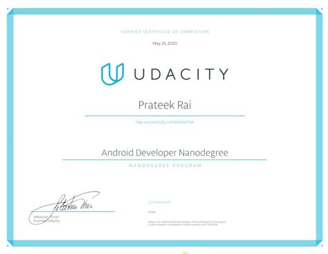 Prateek Rai On Linkedin Udacity Nanodegree Androiddeveloper
