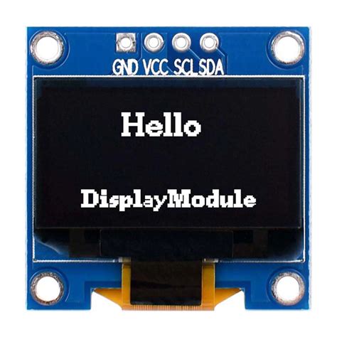 0 96 Inch Oled Graphic Display Module 128x64 With I2c Displaymodule