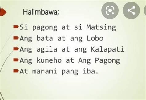 Magbigay Ng Limang Halimbawa Ng Pabula Brainlyph
