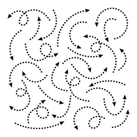 Premium Vector Black Dotted Hand Drawn Arrows Set On White Background Arrow Cursor Icon Vector