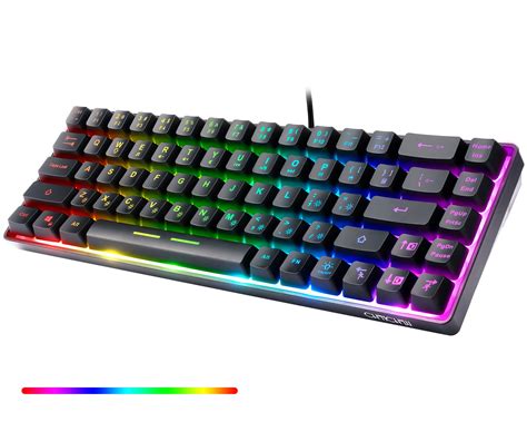 Buy Chonchow 60 Gaming Led Keyboard Rgb 68 Keys Layout Wired Keypad With 10 Preset Effects