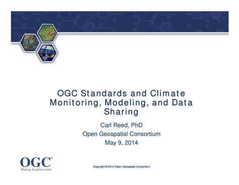 Pdf Ogc Standards And Climate Monitoring Modeling And Data Sharing