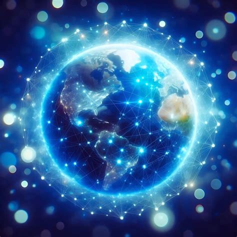 Global Connectivity And Technology Network Visualization Premium Ai