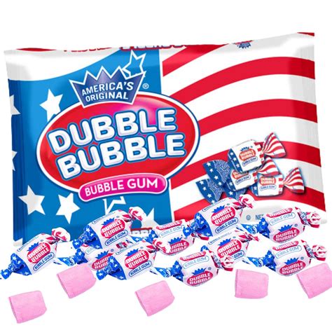 Patriotic Usa Flag Wrapped Dubble Bubble Bubblegum 115