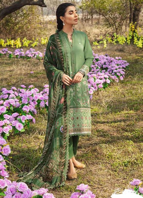 Mehrbano By Cross Stitch Embroidered Lawn Suits Unstitched 3 Piece