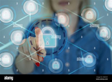 Cyber Security Concept Encryption Data Protection Anti Virus