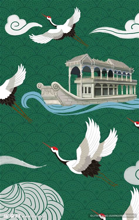 国潮插画设计图展板模板广告设计设计图库昵图网 国潮插画设计图展板模板广告设计设计图库昵图网