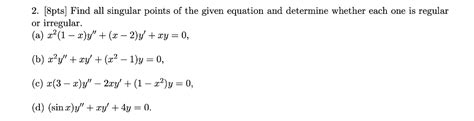 solved differential equations find all singular points of