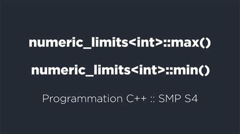 32 programmation c tp 1 3 numeric limits valeur maximale et